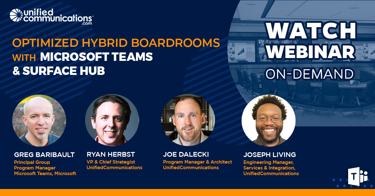Optimized Hybrid Boardrooms with Microsoft Teams & Surface Hub (Webinar)